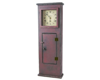 Primitive Long Wall Clock - Etsy