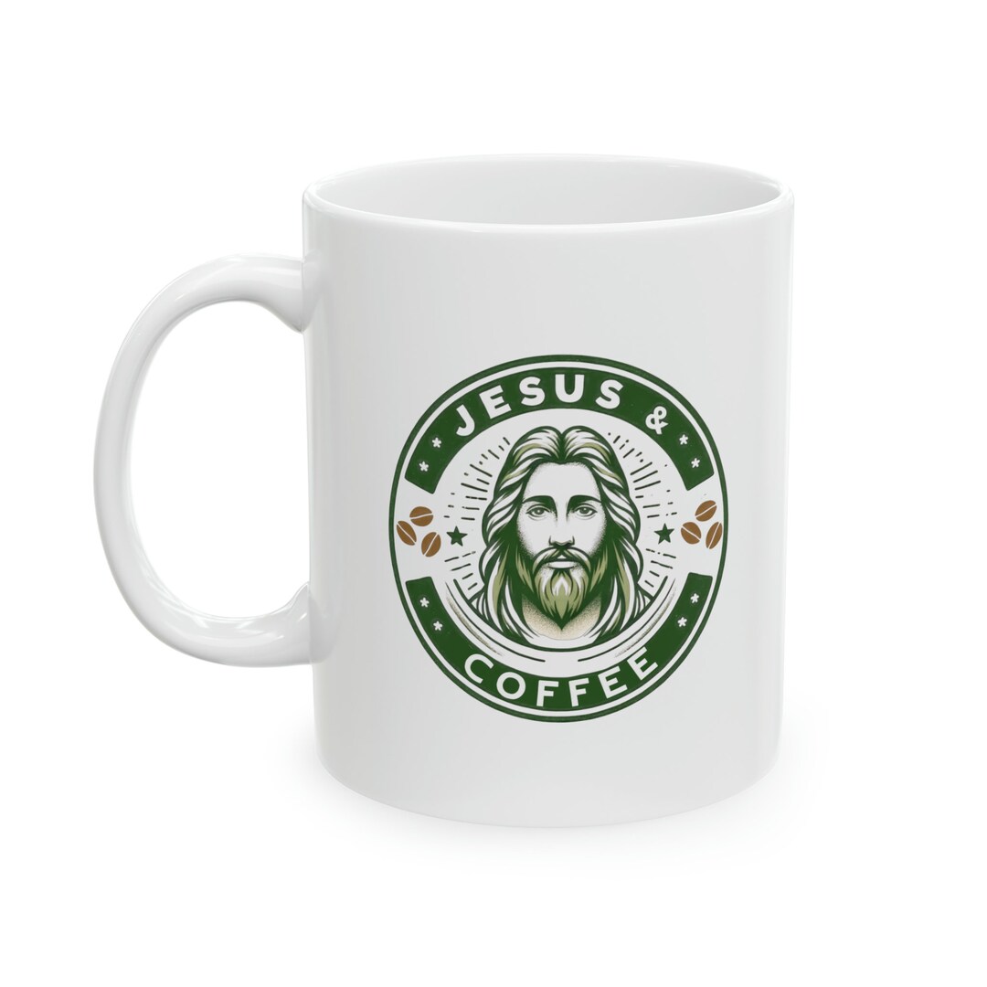 Jesus and Coffee, Coffee Mug With Jesus, Drinking Coffee With Jesus ...