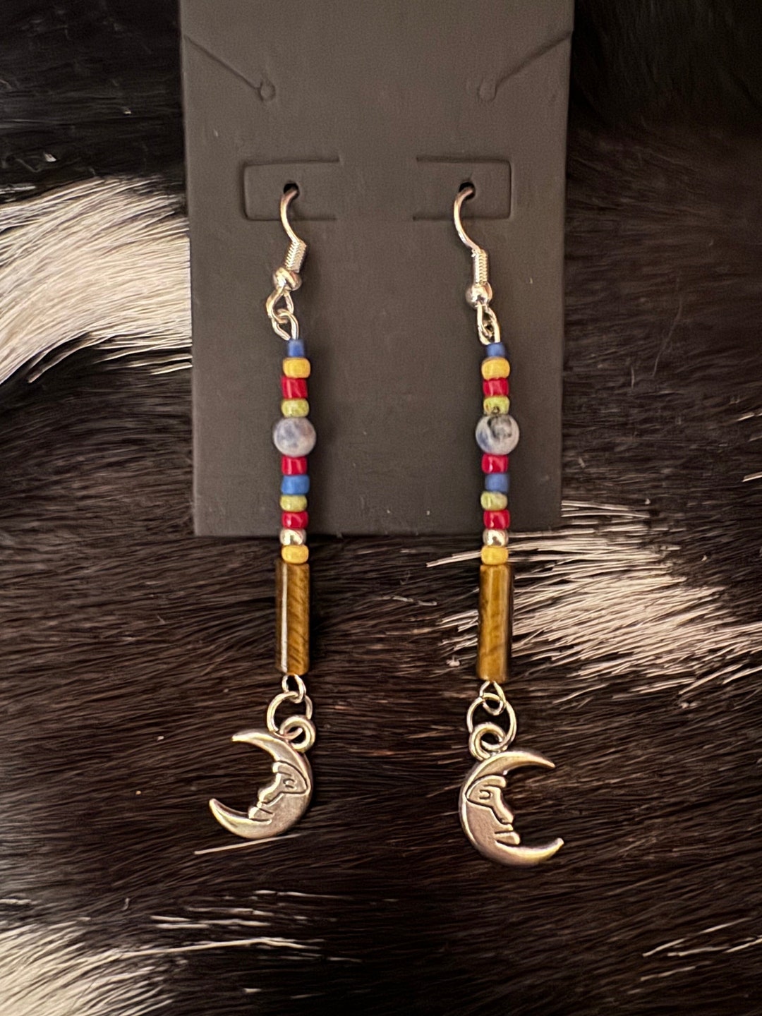 Hanging With the Hippies Moon Earrings - Etsy