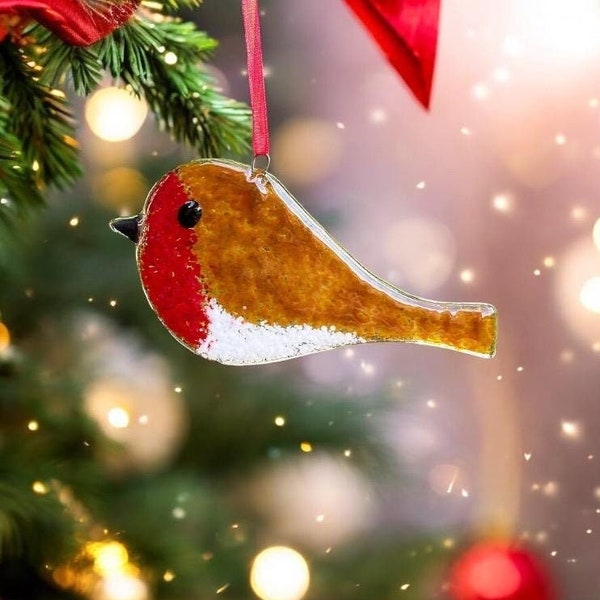 Robin Christmas Tree Decorations - Etsy UK