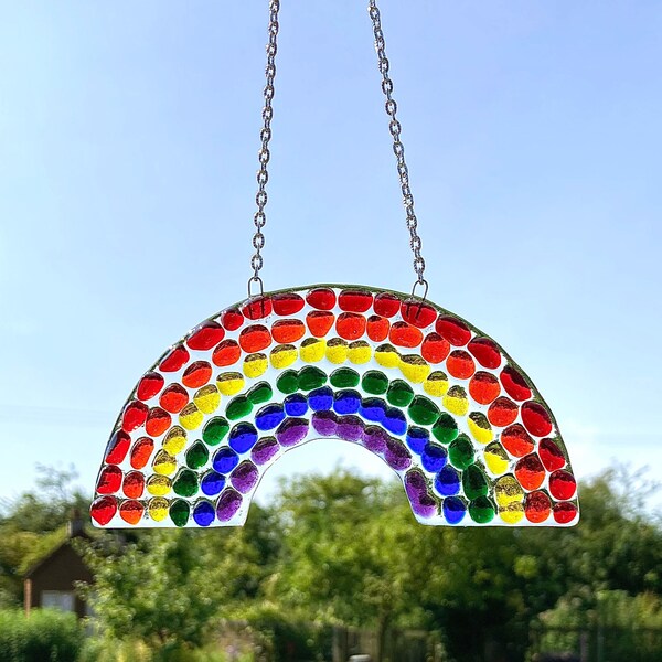 Fused Glass Rainbow - Etsy