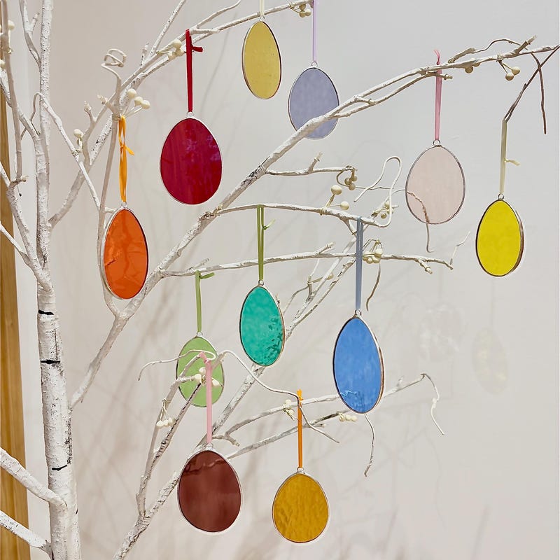 Glass Easter Eggs - Etsy