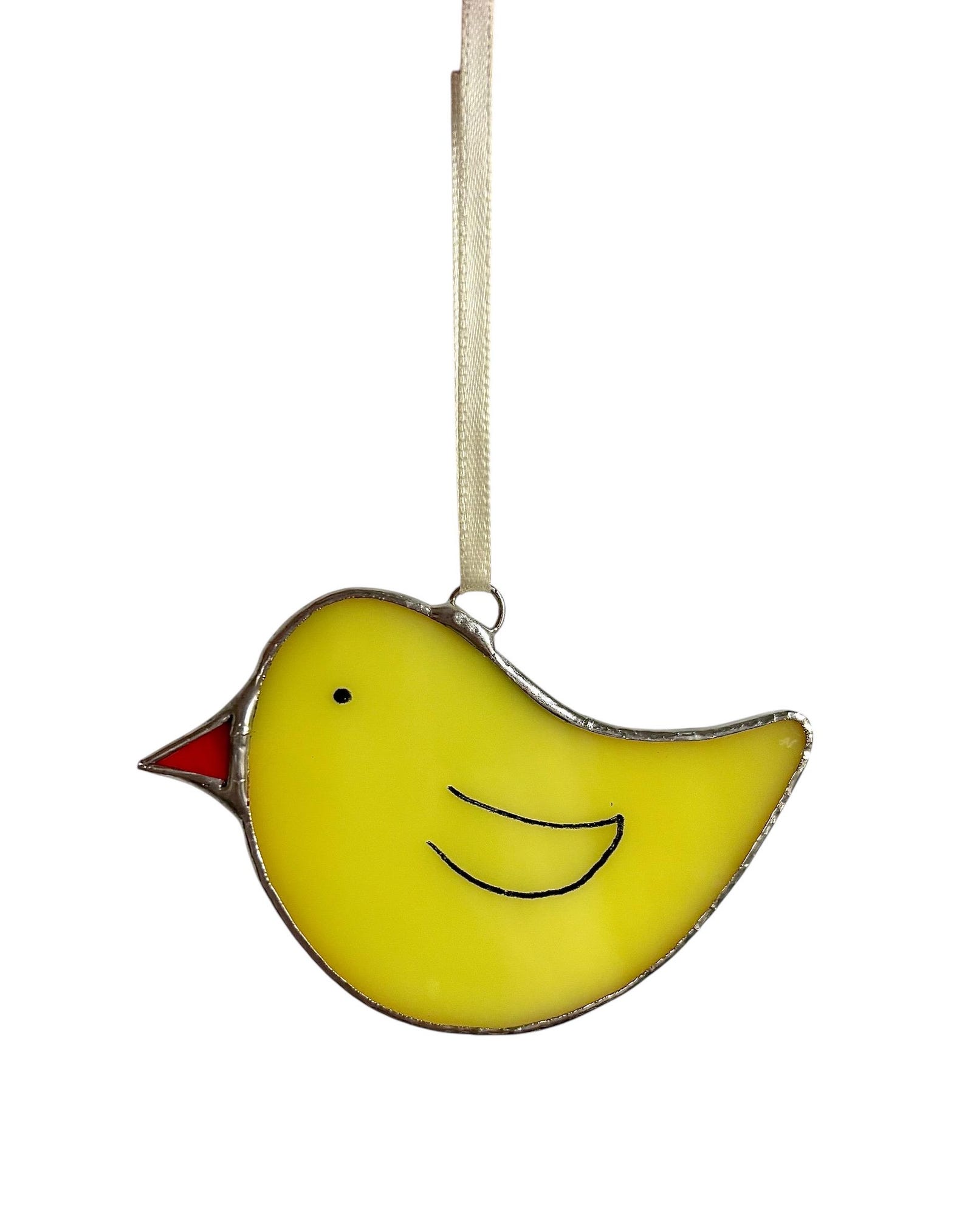 Easter Chick Decoration, Stained Glass Easter Chick Hanging Suncatcher ...