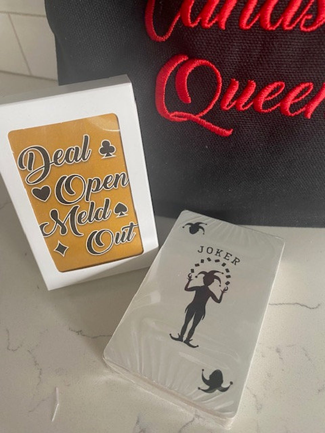 Canasta Tote With Playing Cards - Etsy