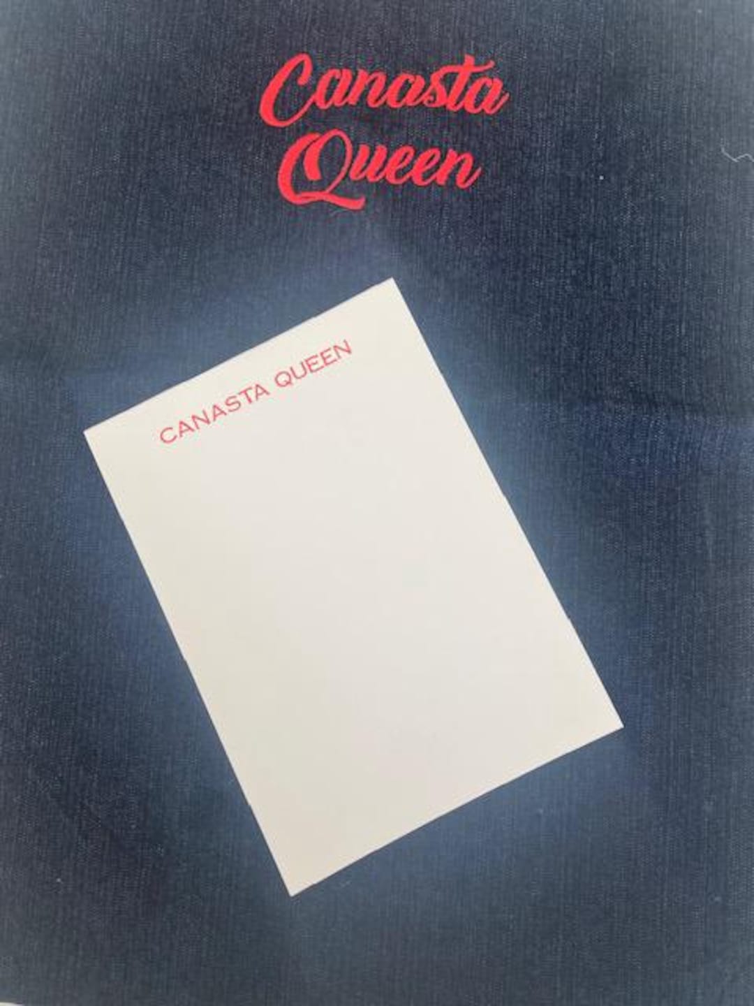 Canasta Queen 5x7 Notepad - Etsy