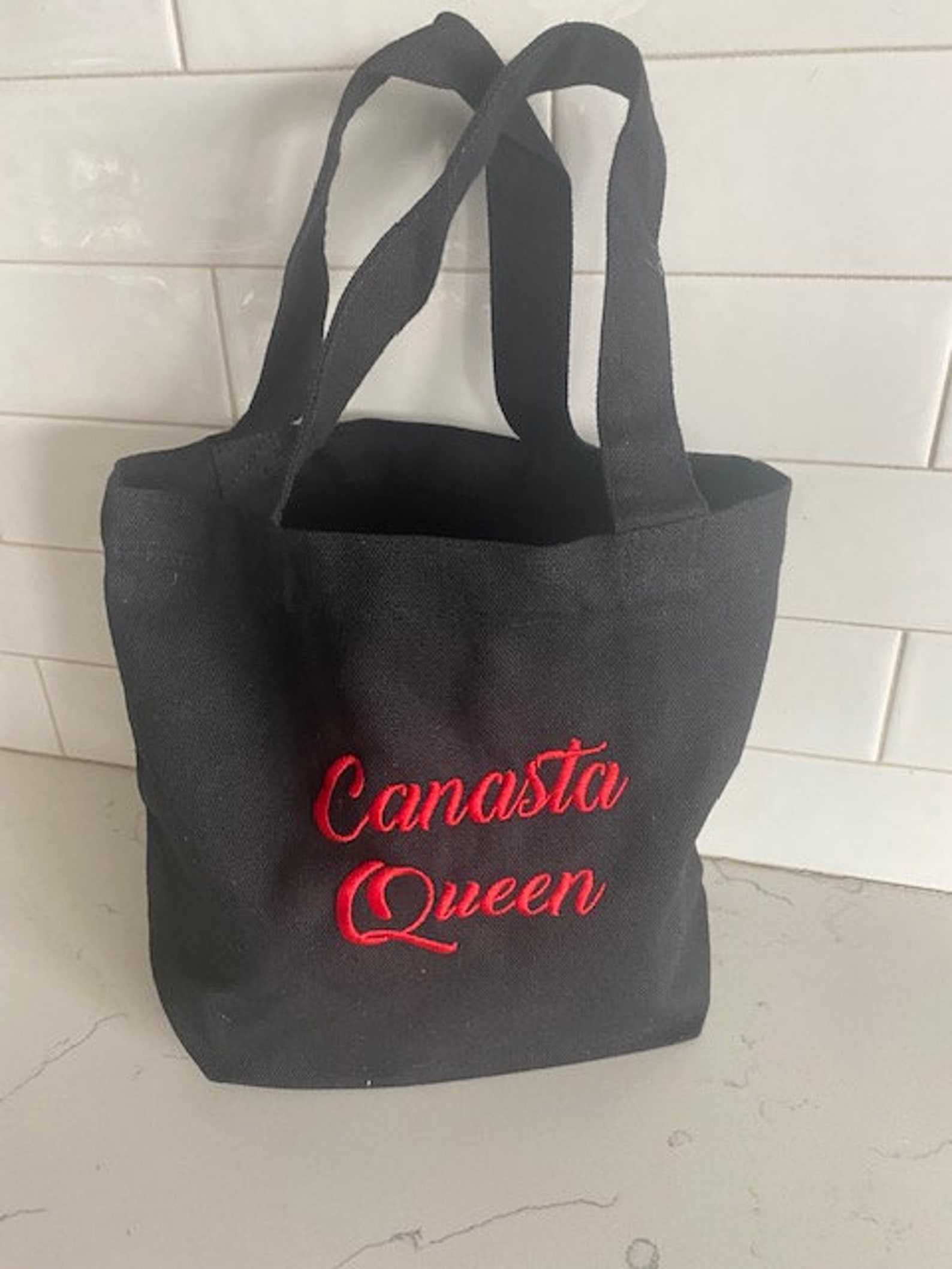 Canasta Tote With Playing Cards - Etsy