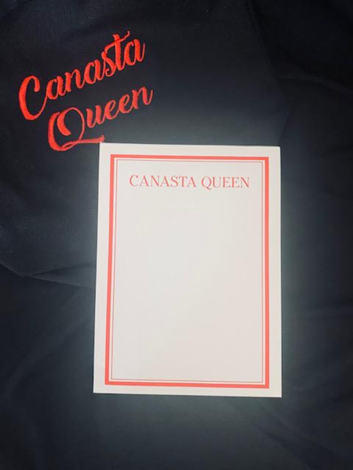 Canasta Queen Themed Note Pad - Etsy