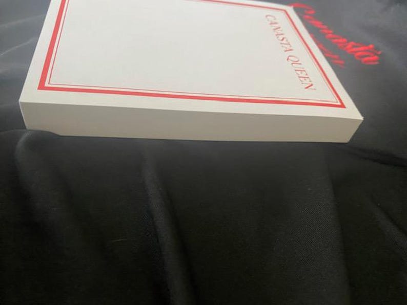 Canasta Queen Themed Note Pad - Etsy