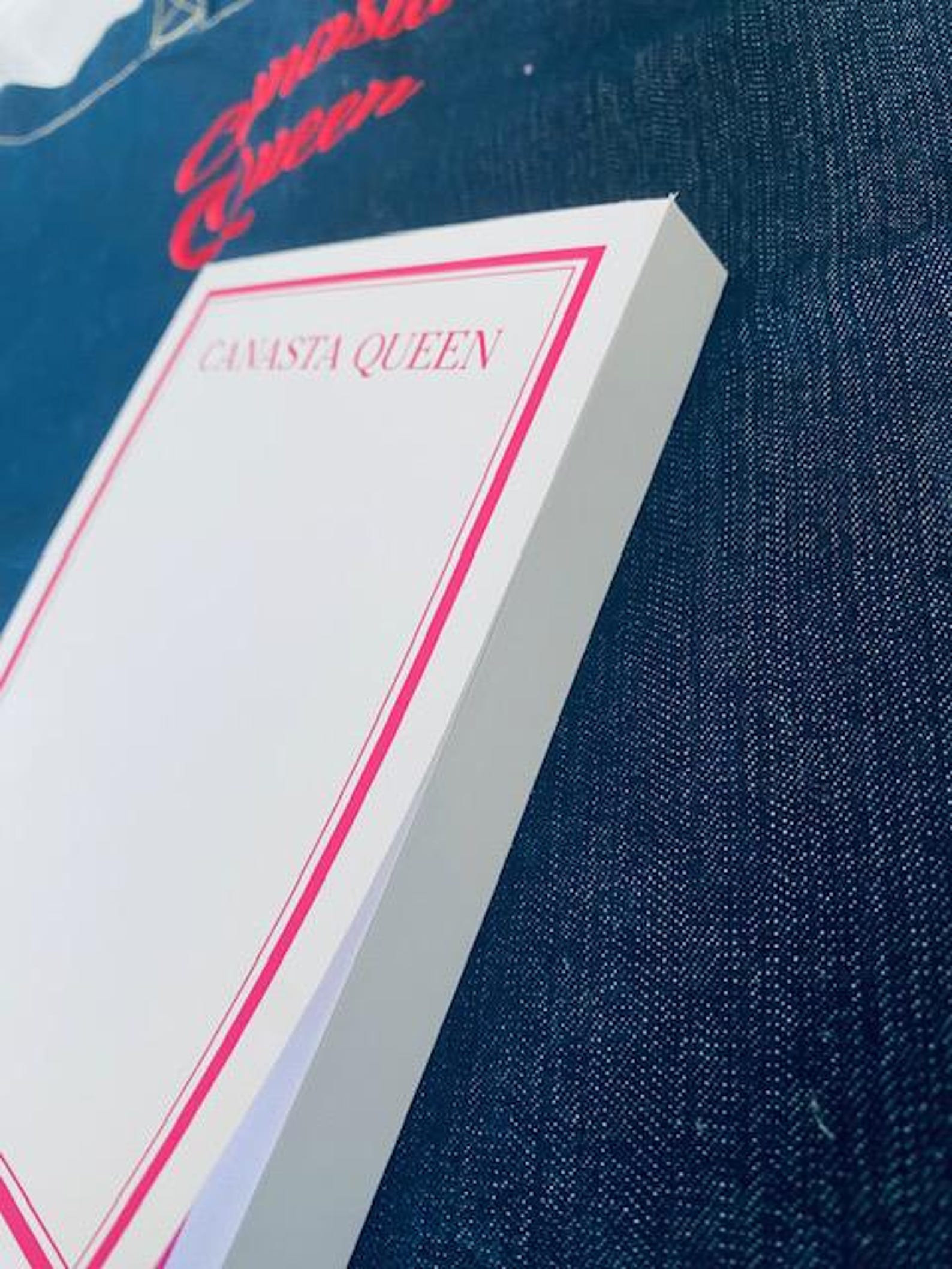 Canasta Queen Themed Note Pad - Etsy