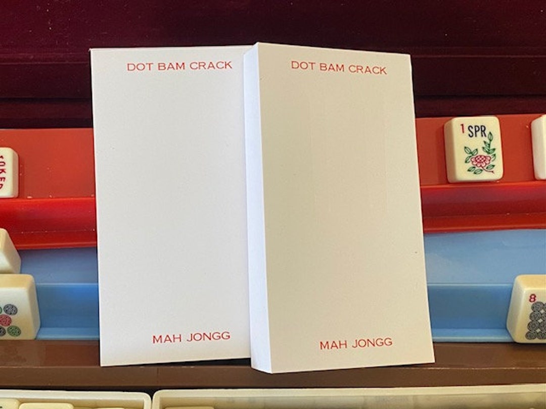 Mah Jongg Themed Pad - Etsy