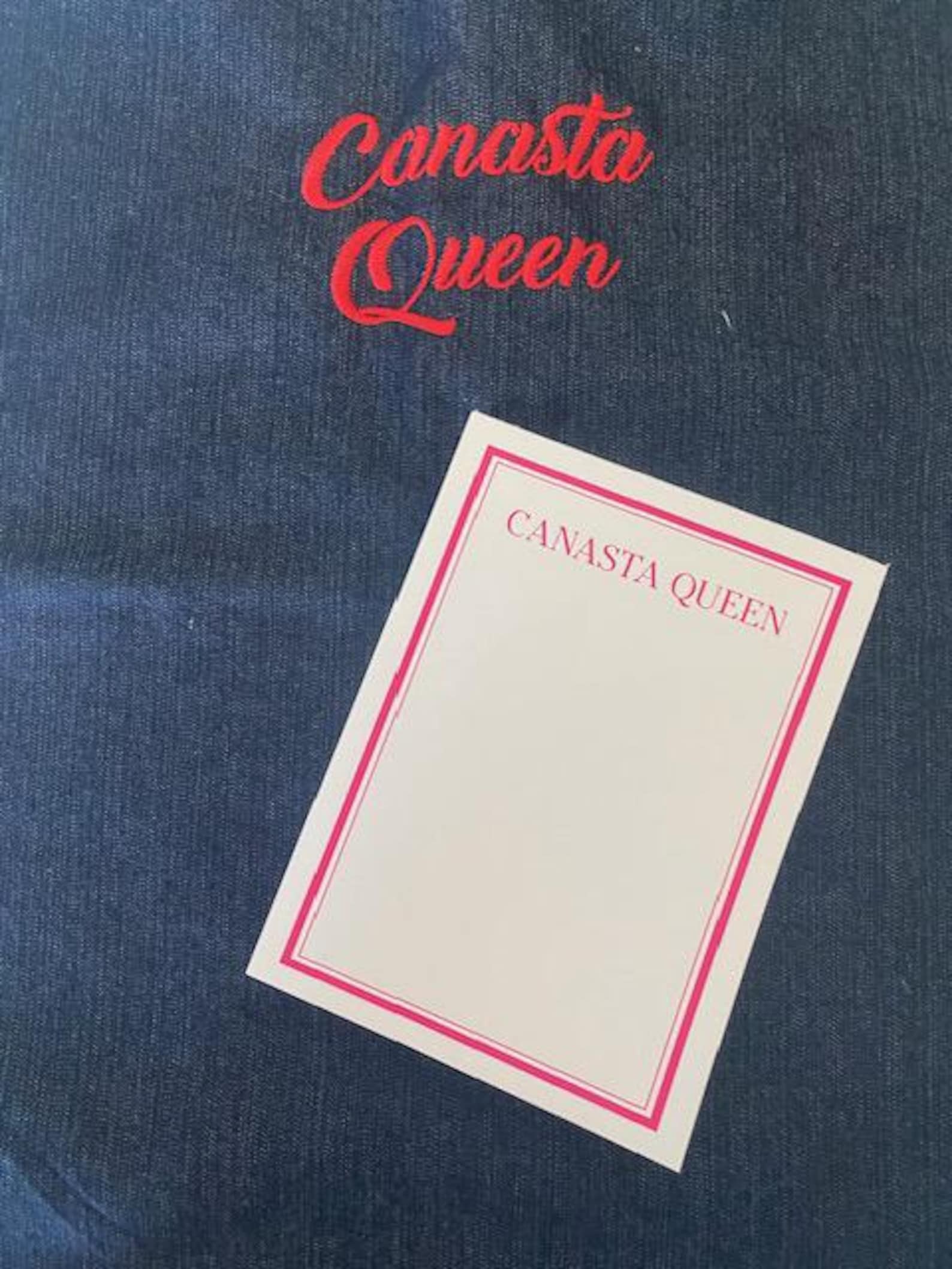 Canasta Queen Themed Note Pad - Etsy