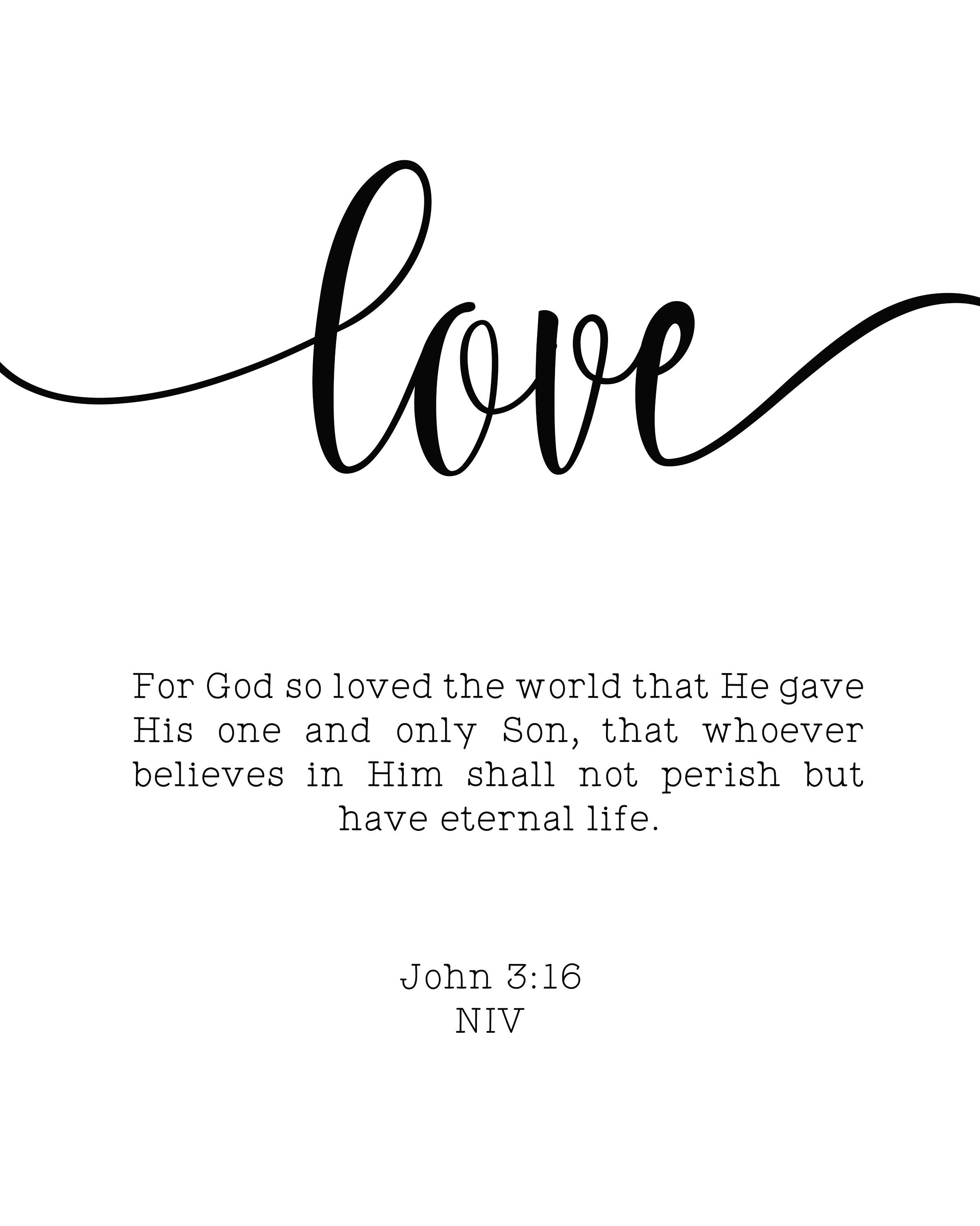 LOVE WORD ART, Christian Word Art, Christian Wall Art, Love With Bible ...