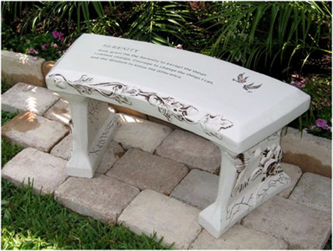 Serenity Concrete Bench ( STOCK ) for Customization See CUSTOM Serenity ...