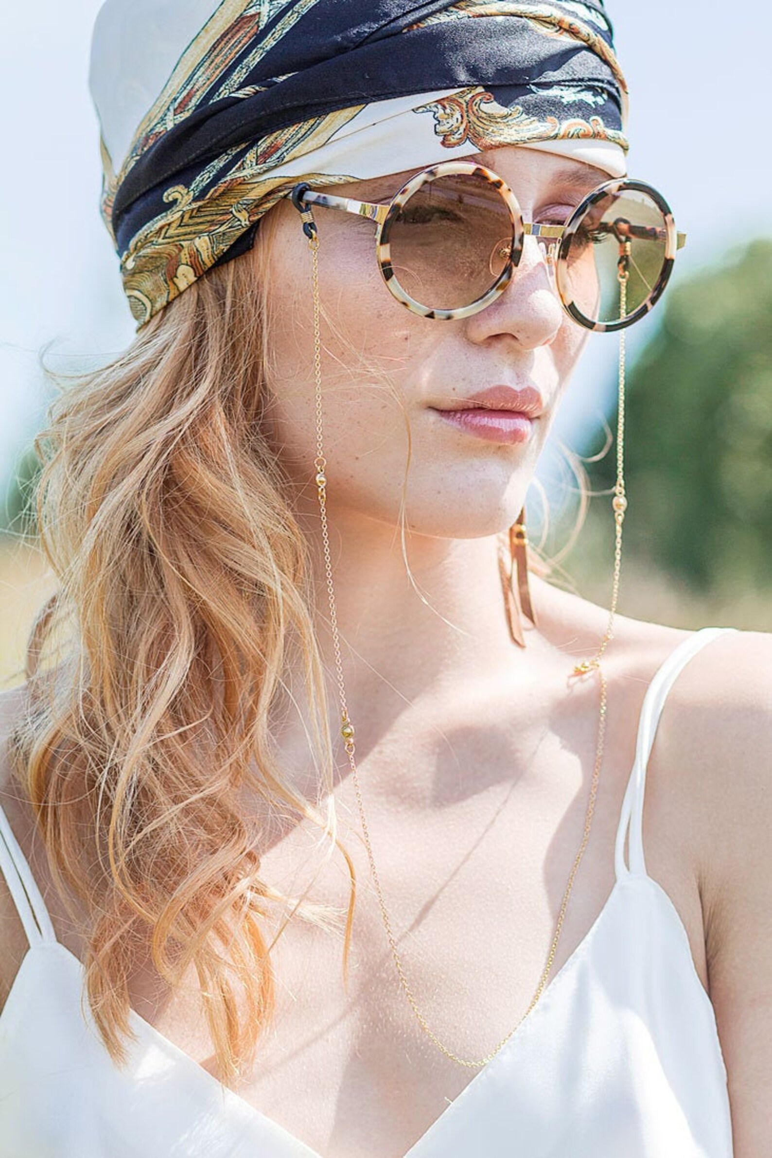 Gold Eyeglass Chain 24K Gold Plated Eyewear Chain Stainless - Etsy