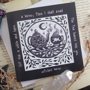 Witches Brew Card, Card for Witch, Witchy Gift Card, Witchy Art Card ...