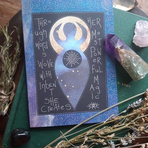Moon Card Moon Phase Card Goddess Card Pagan Card Witchy - Etsy UK