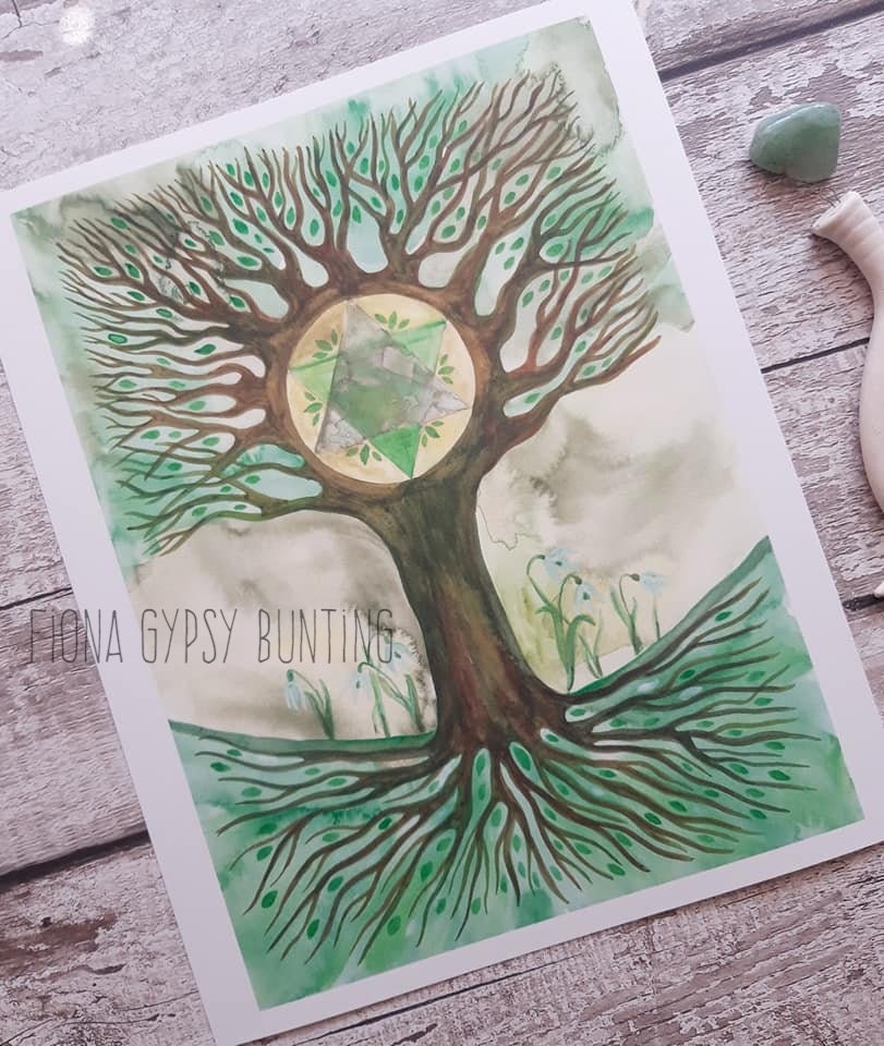 Tree of Life Art Print Chakra Art Heart Chakra Healing Art - Etsy