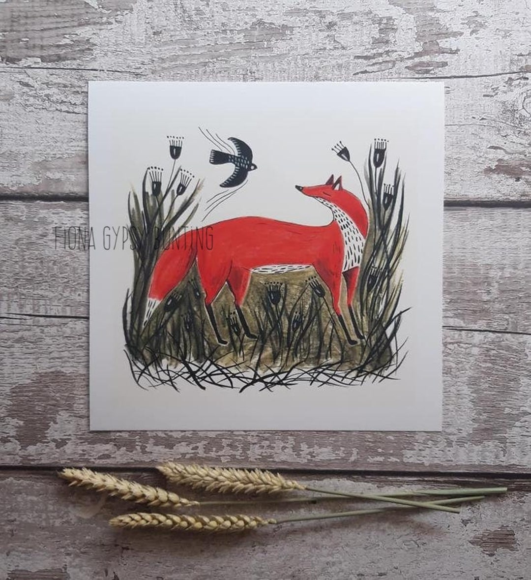 Fox Art Print, Fox Wall Art, Fox Art, Animal Art Print, Wildlife Art ...