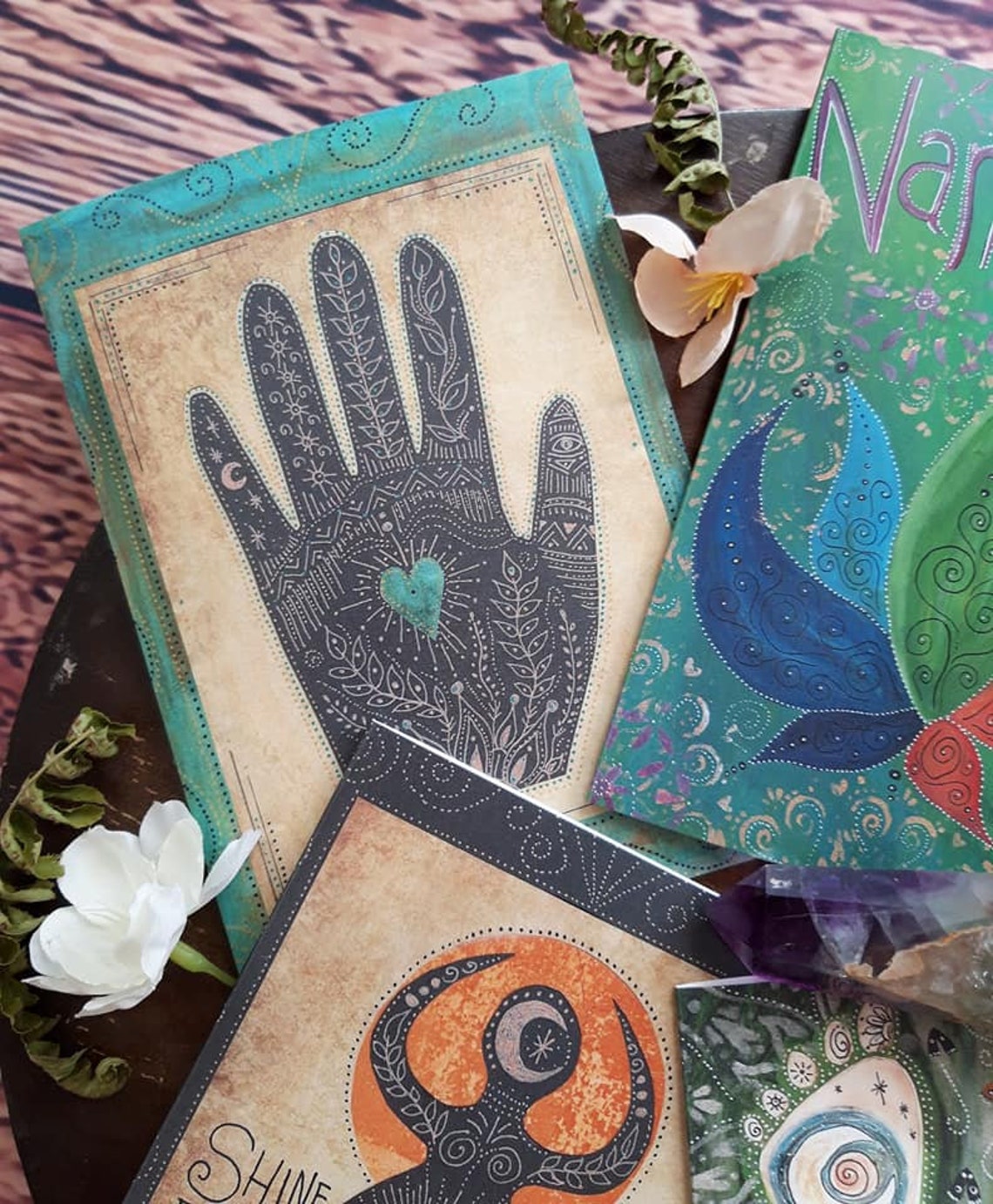 Goddess Card, Pagan Cards, Pack of Art Cards, Namaste Card, Gift for ...