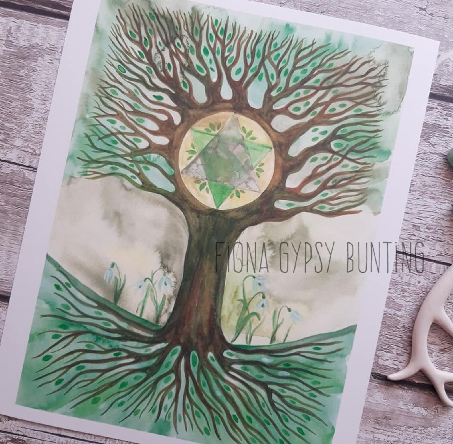 Tree of Life Art Print Chakra Art Heart Chakra Healing Art - Etsy