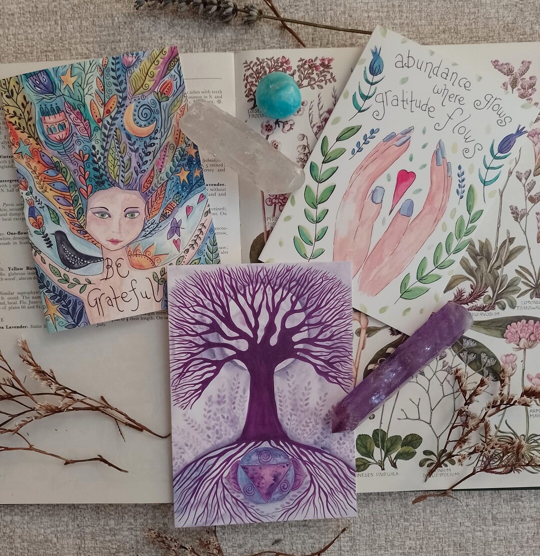 Abundance Art Card, Law of Attraction Card, LOA Card, Positivity Art ...