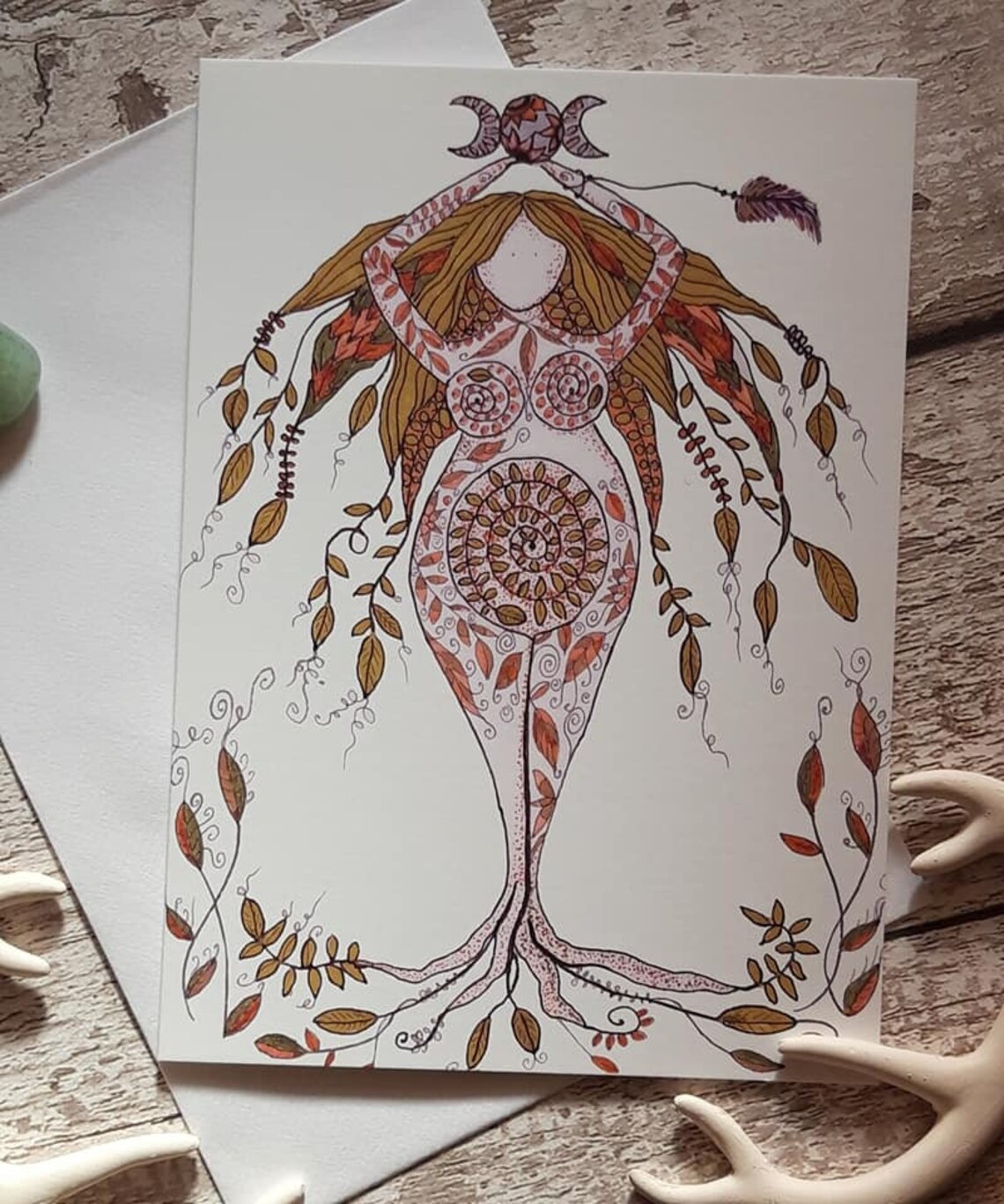 Goddess Card, Pagan Greeting Card, Pagan Card, Wicca Greeting Card ...