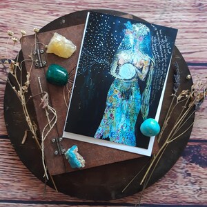 Moon Card Moon Phase Card Goddess Card Pagan Card Witchy - Etsy UK