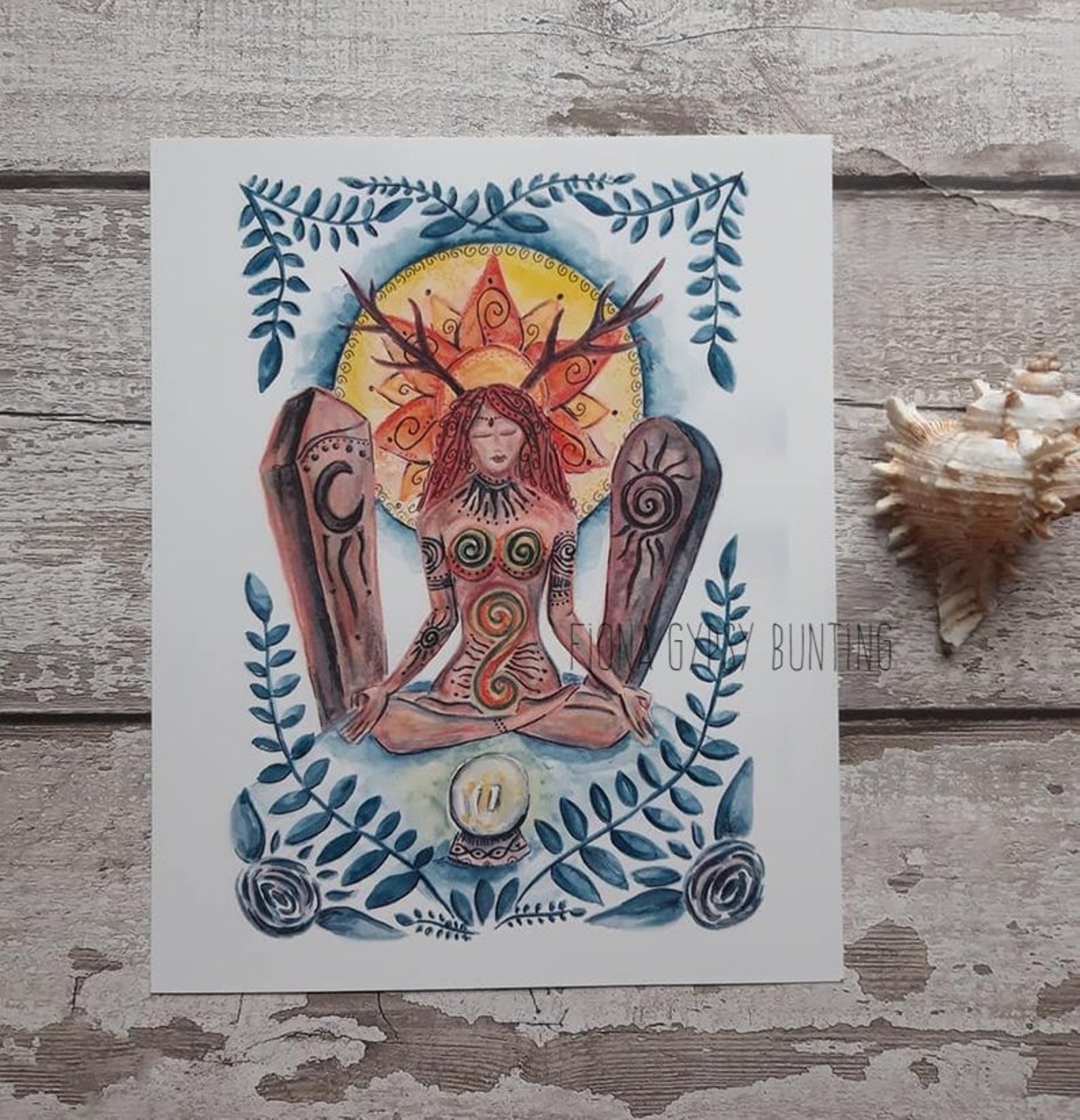 Goddess Wall Art, Pagan Goddess Art, Pagan Art, Spiritual Art, Wicca ...