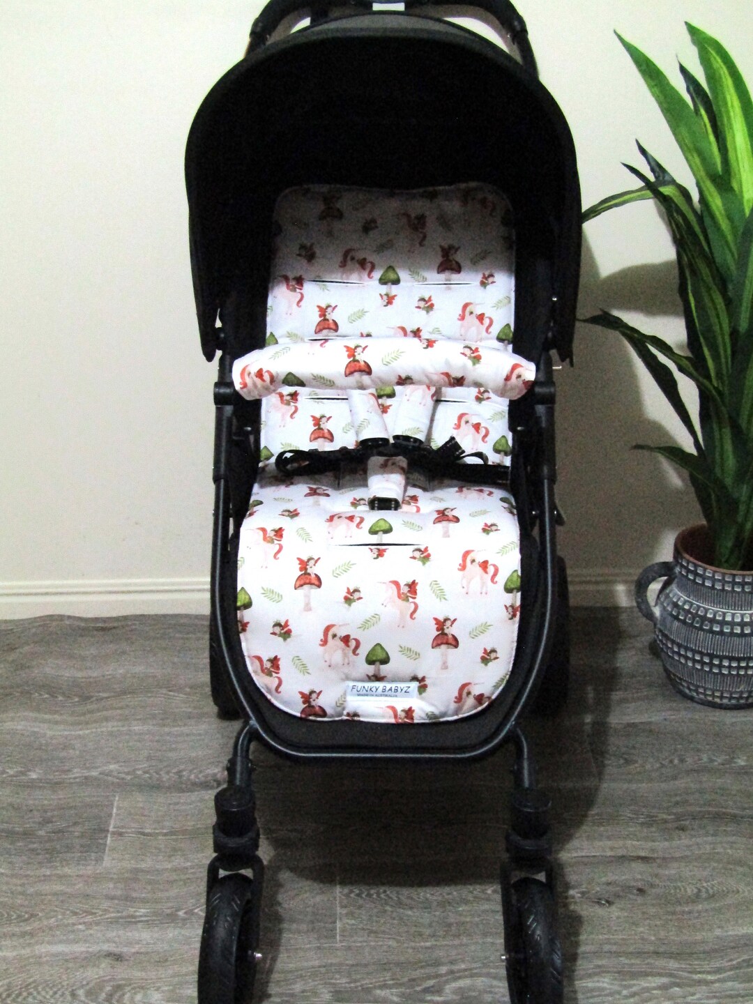Pram/stroller Seat Liner-fairy Garden-australian Made - Etsy