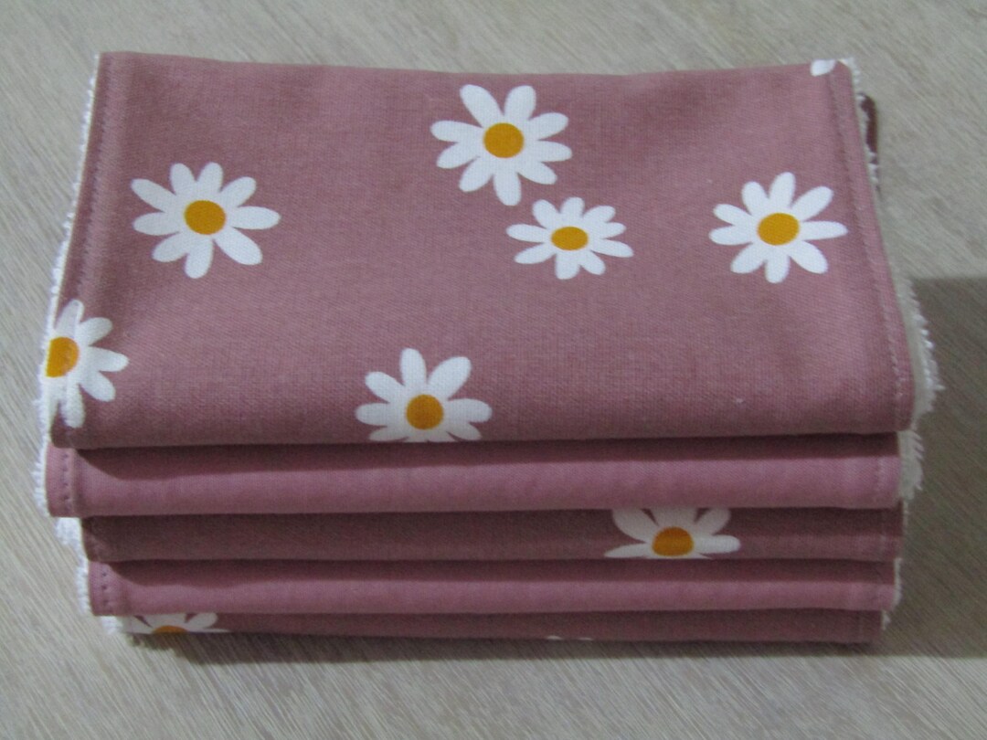 Over the Shoulder Baby Burp Cloth Pack of 5-large Wild Daisy,dusty Pink ...