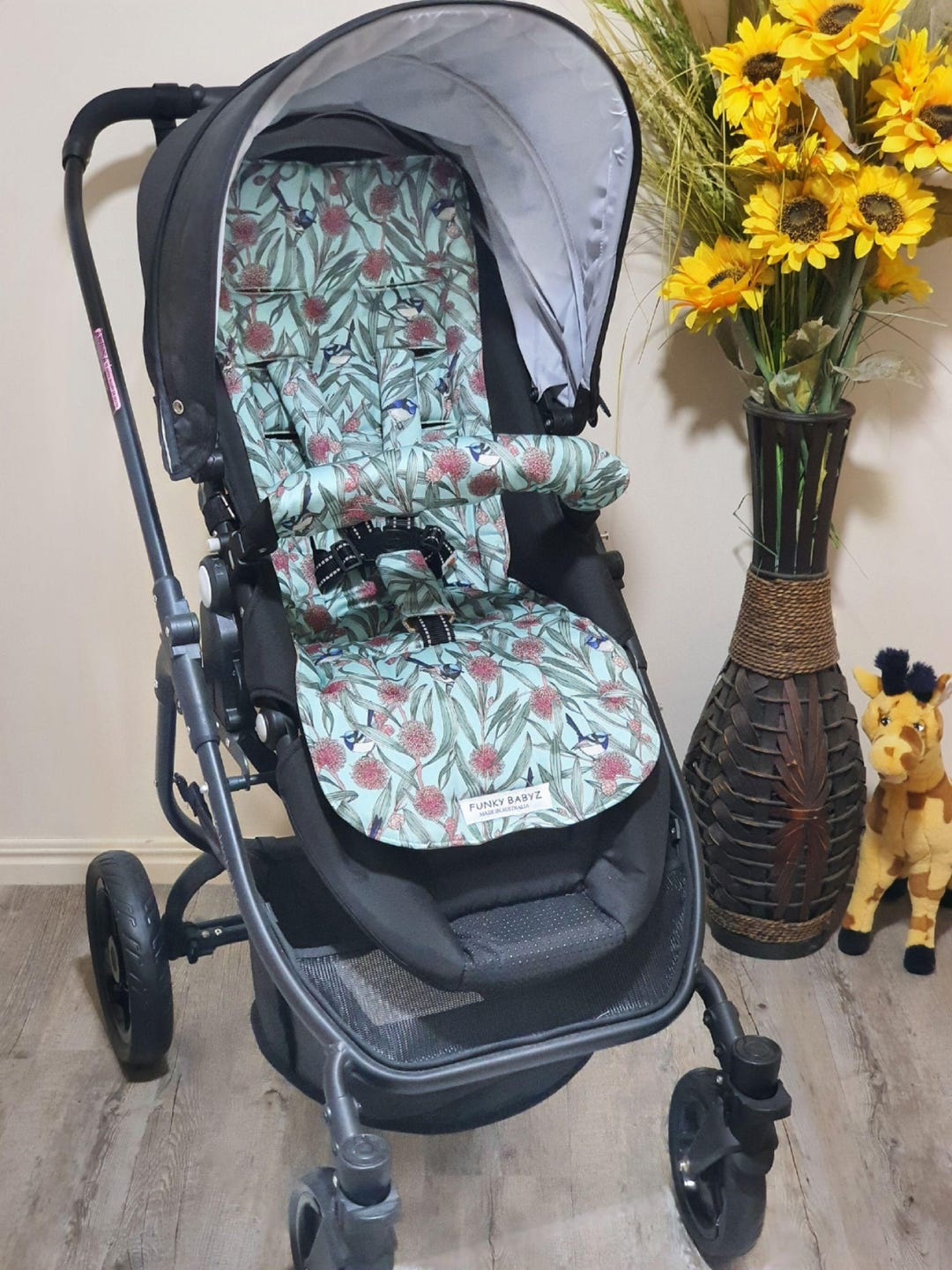Pram/stroller Seat Liner-australian Fairy Wren Bird-australian Made - Etsy