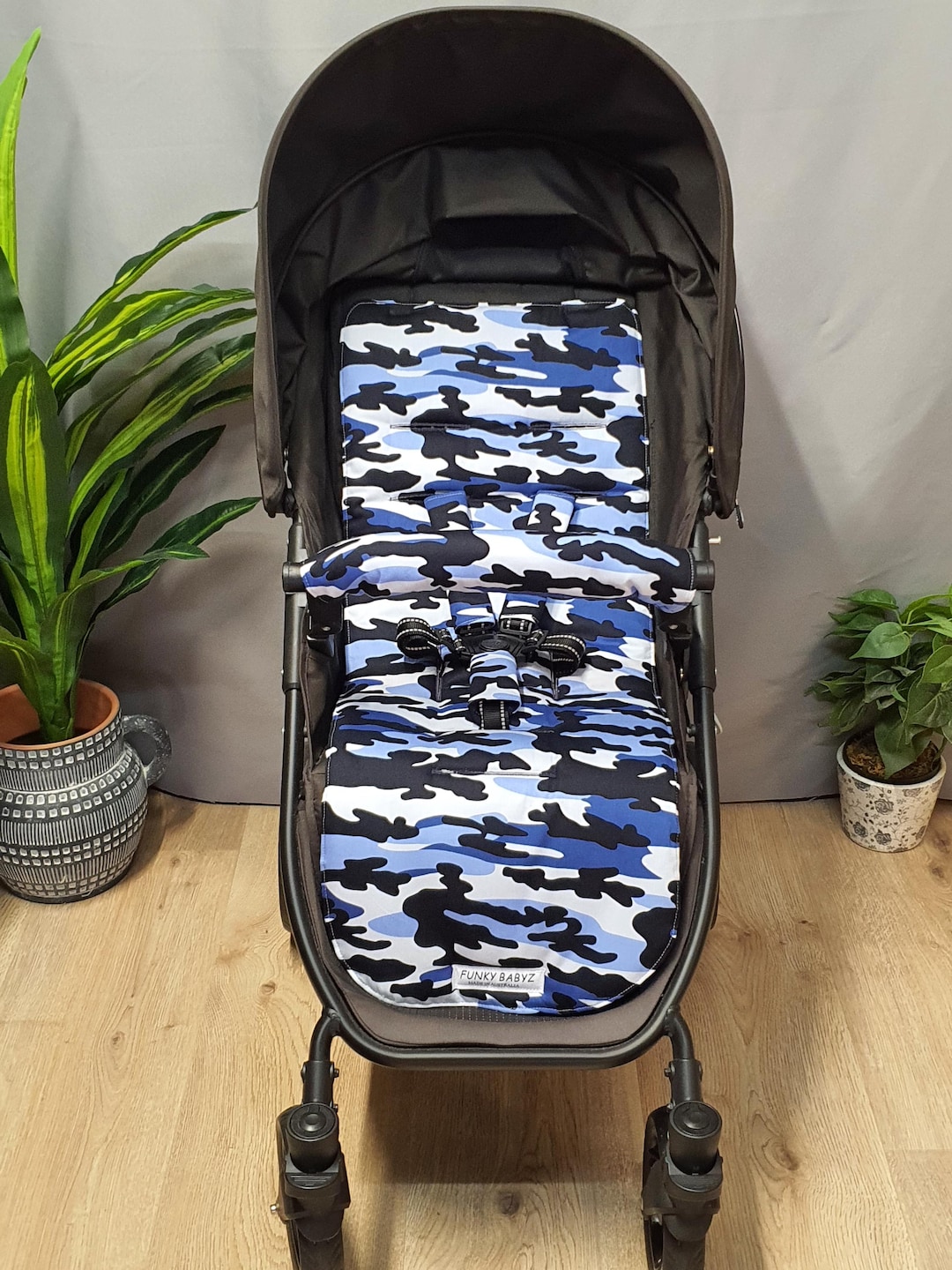 Pram/stroller Seat Liner-camouflage,blue-australian Made - Etsy