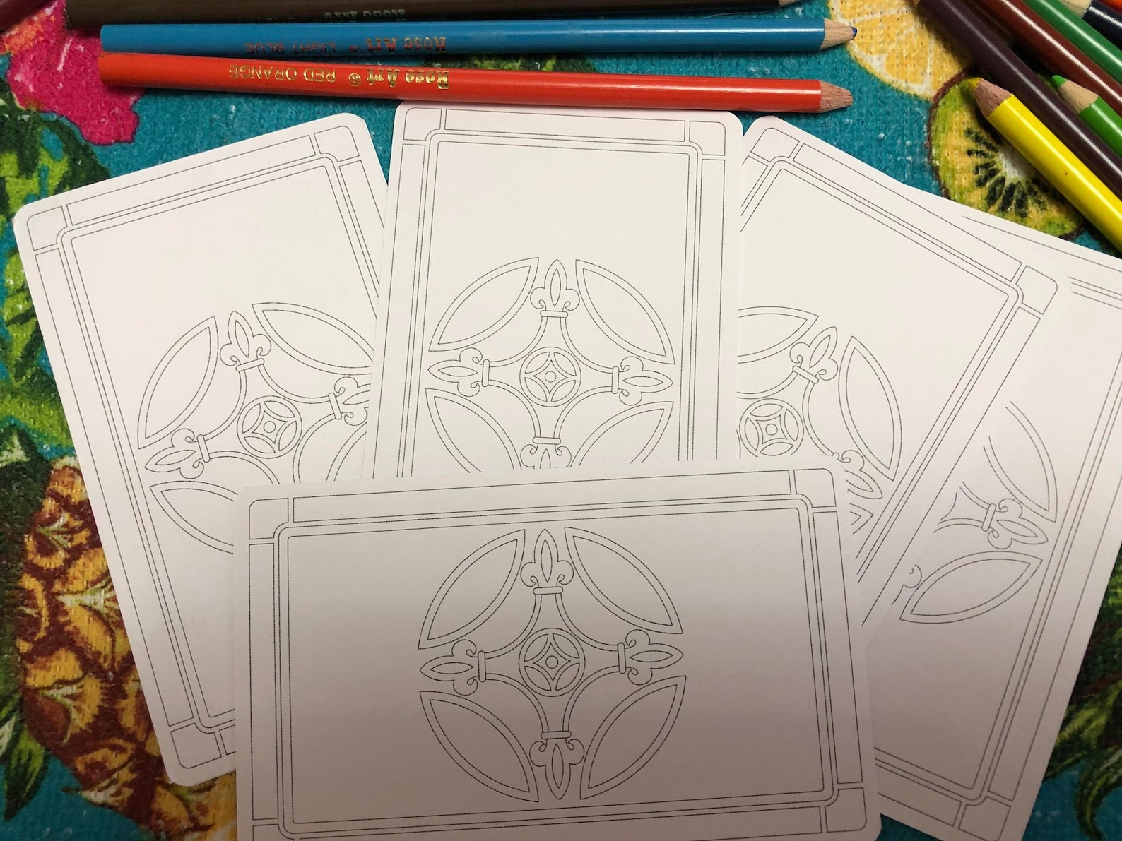Color Your Own Tarot Cards, PDF Tarot Coloring, Printable Tarot Color ...