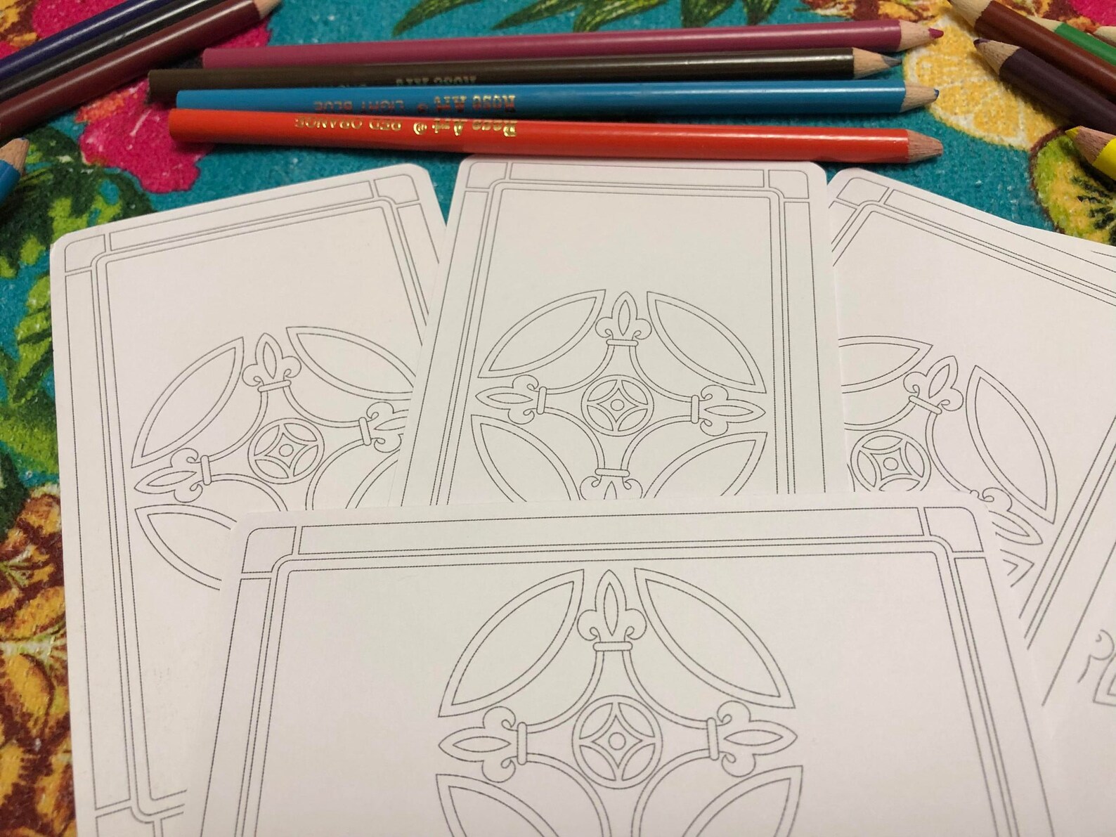 Color Your Own Tarot Cards, PDF Tarot Coloring, Printable Tarot Color ...