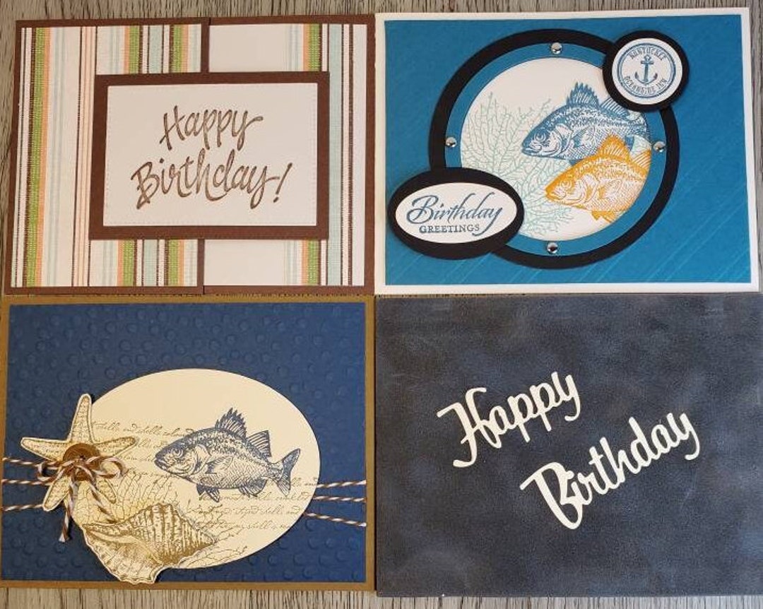 Handmade Masculine Birthday Cards - Etsy