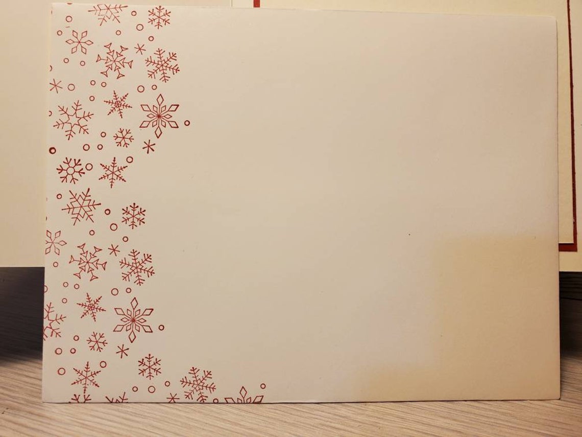 Handmade Christmas Snowflake Card - Etsy