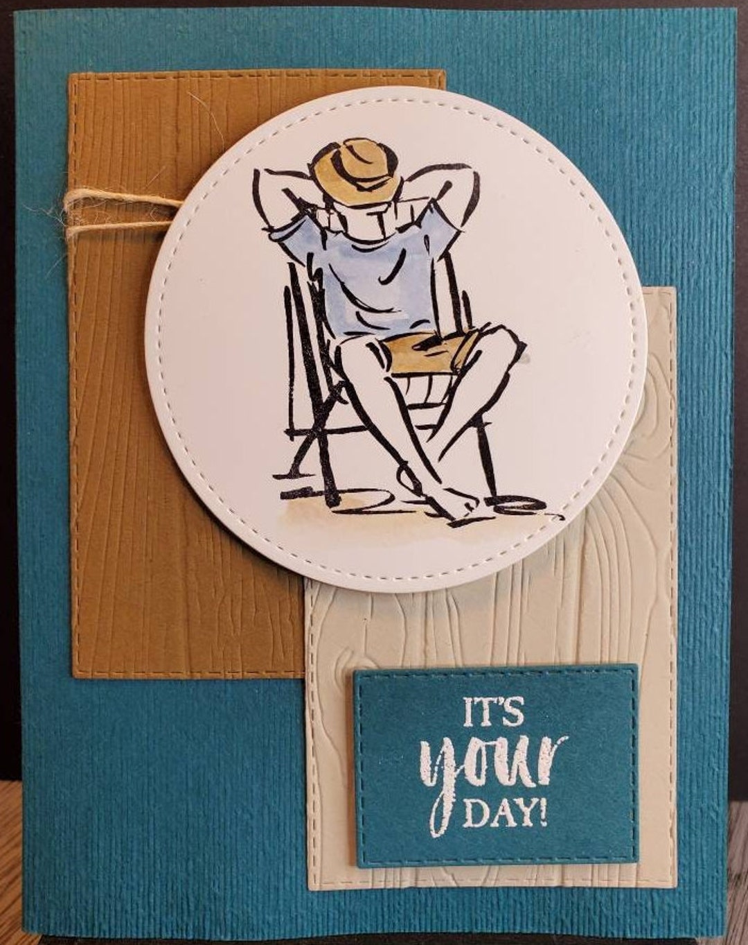 Handmade Masculine Greeting Card - Etsy