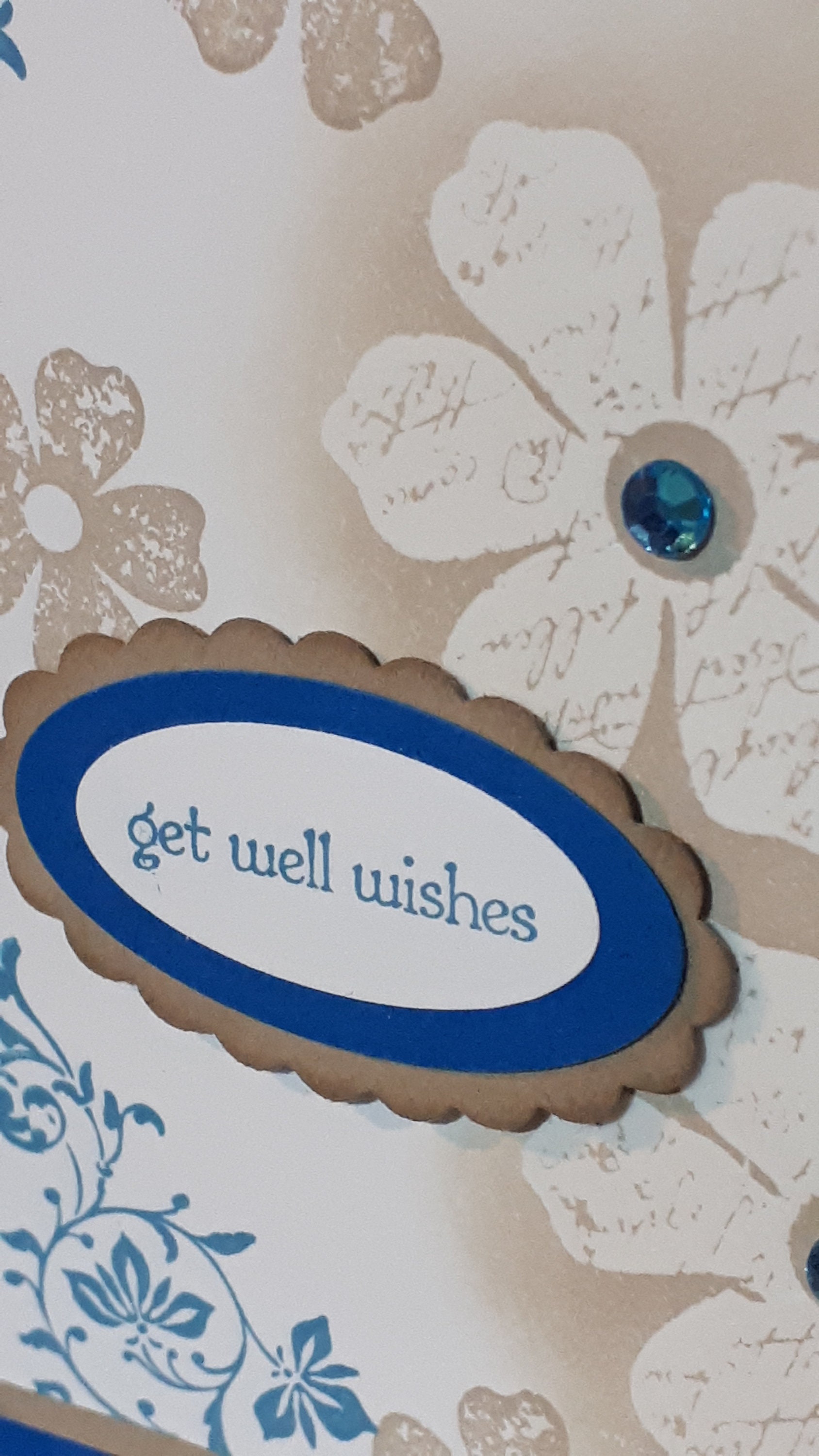 Tarjeta Get Well en relieve hecha a mano - Etsy España