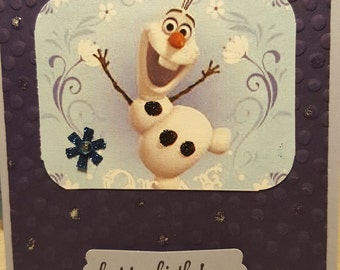 Olaf Birthday Card - Etsy