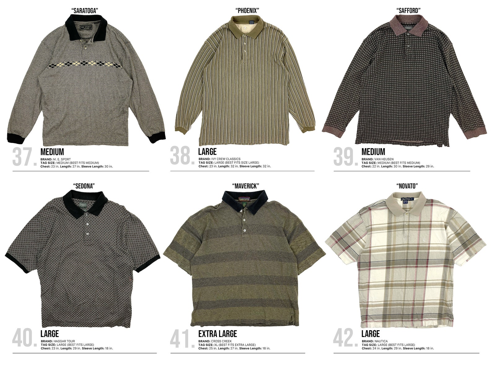 Vintage Polo Shirts Golf Shirts 80s 90s Retro Styles - Etsy Australia