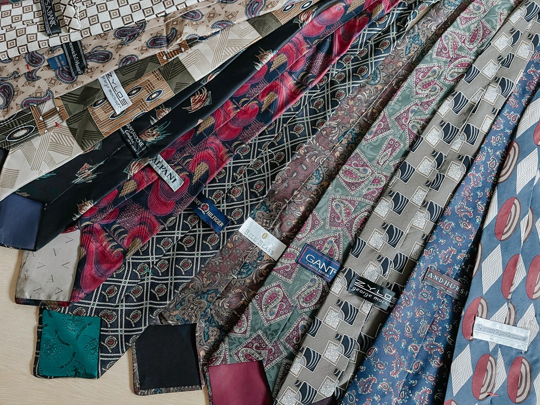 Vintage Neckties | Geometric Pattern | Silk Ties | Polyester Ties ...