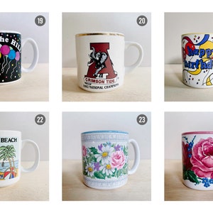 Vintage Coffee Mugs Coffee Cups Retro Kitchen Gift Ideas - Etsy