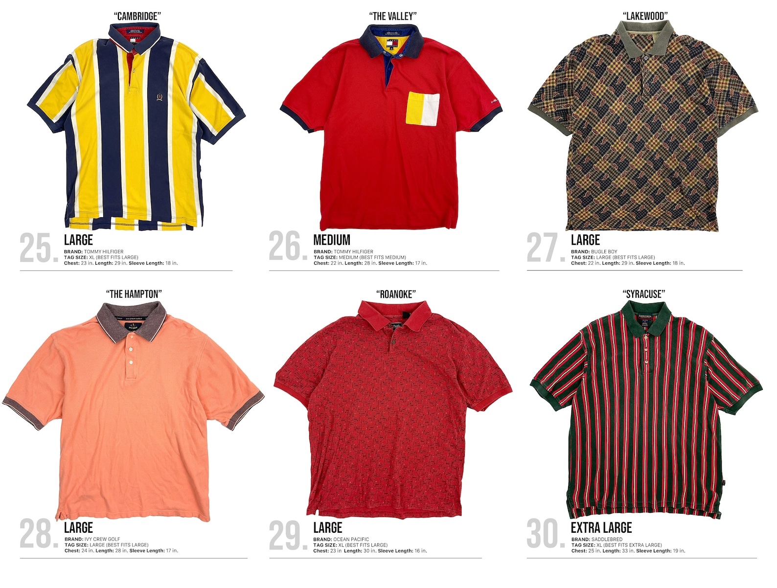 Vintage Polo Shirts Golf Shirts 80s 90s Retro Styles - Etsy