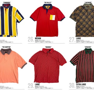 Vintage Polo Shirts Golf Shirts 80s 90s Retro Styles - Etsy