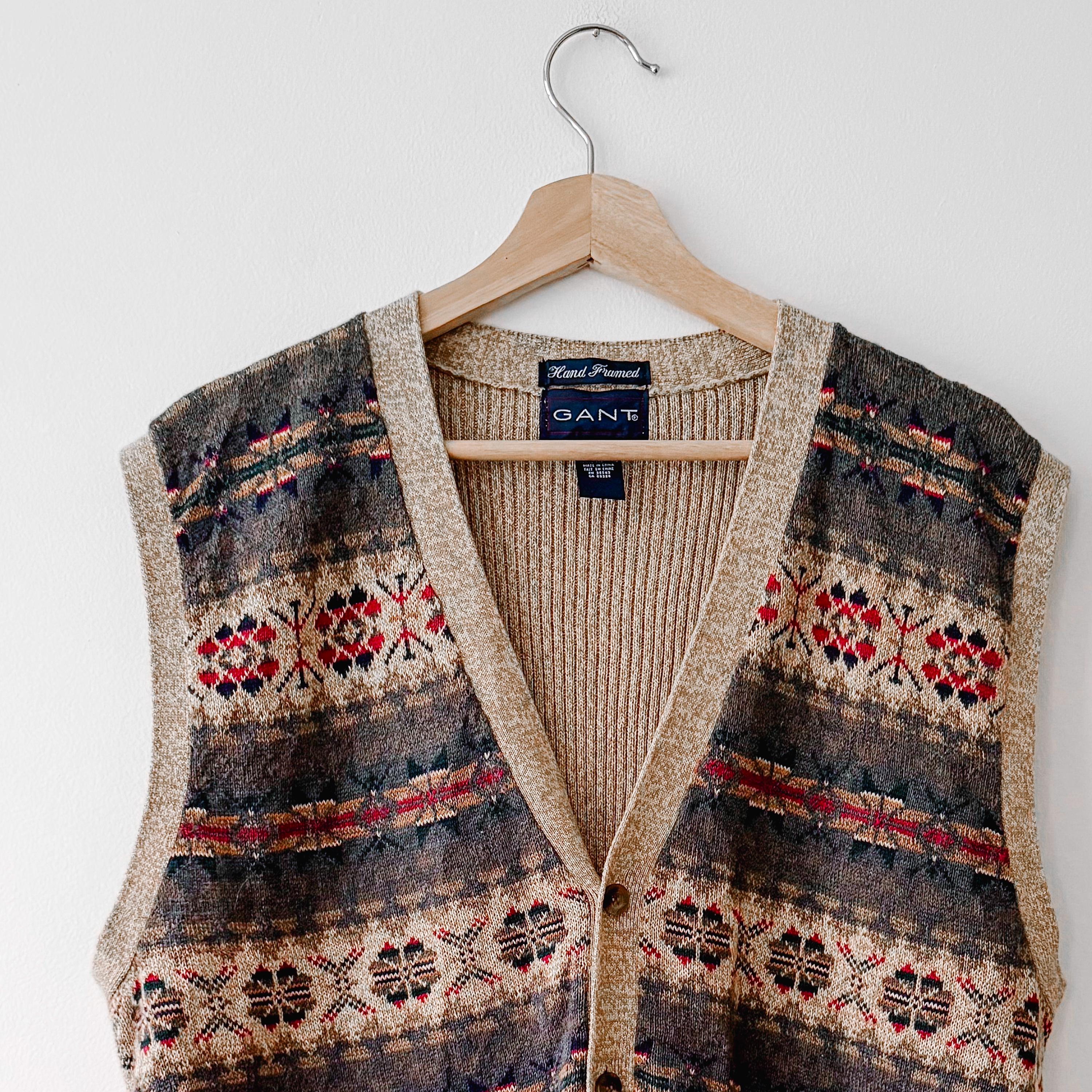 90s Vintage Knit Sweater Vest - Etsy