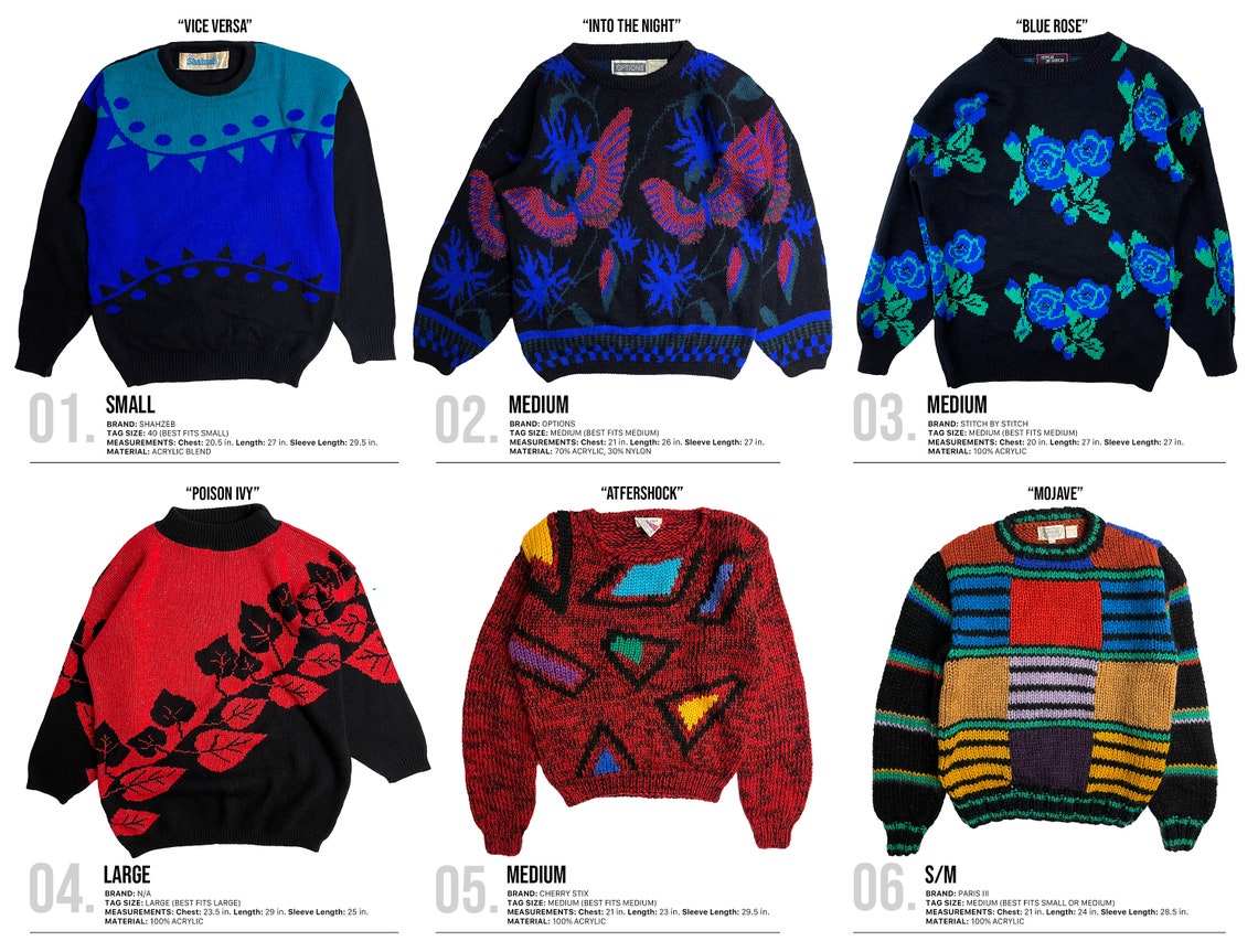 80s Vintage Sweaters Cozy Sweaters Oversized Sweaters - Etsy