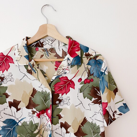 Vintage autumn leaves top - Gem