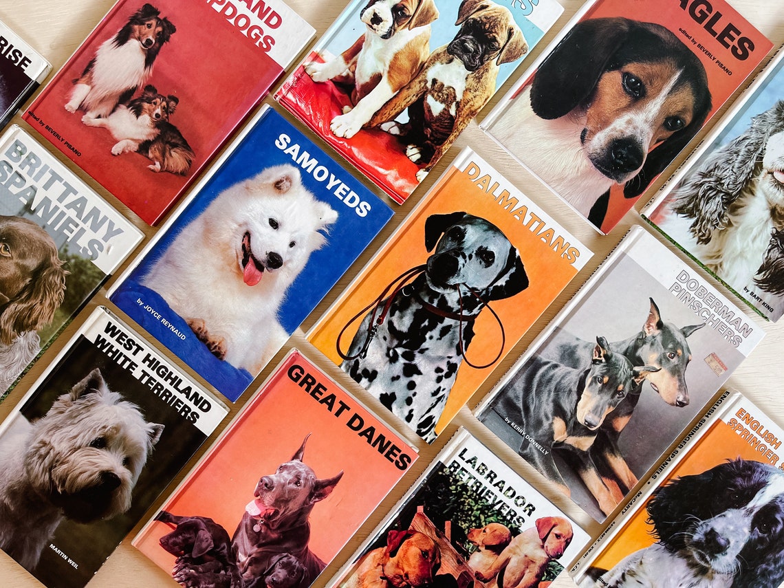 Vintage Dog Breed Books Vintage Book Decor Dog Books Pet - Etsy