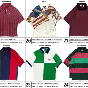Vintage Polo Shirts Golf Shirts 80s 90s Retro Styles - Etsy