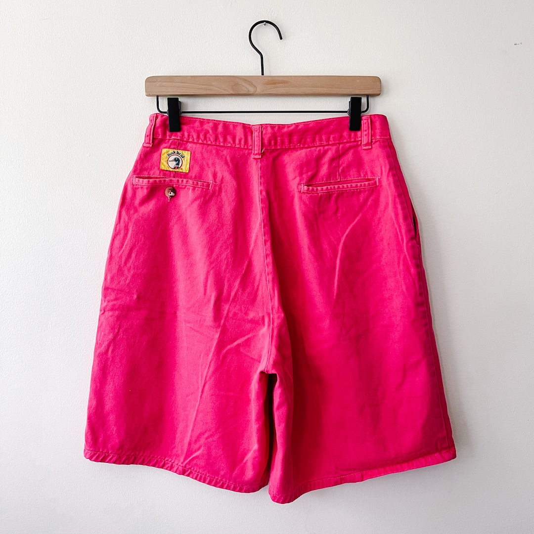 Vintage Pink Duck Head High Waisted Shorts Jorts Style - Etsy